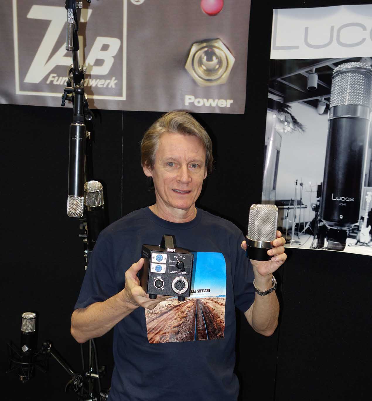 AES NYC 2013 Lucas CS-9 Mic w/ PSU, Dual Output M49-Style Mic