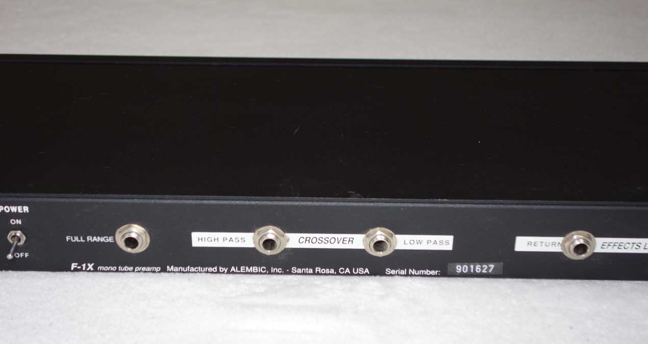 ALEMBIC F-1X Tube Preamp for Bass or Guitar w/ 12AX7 Tube, Dual Showman ...