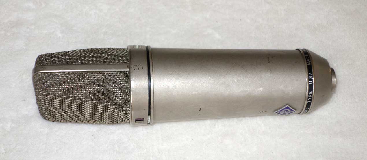Vintage 1970s Neumann U87i Multi-Pattern Condenser Mic w/Battery ...